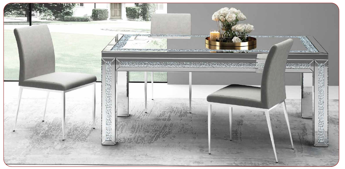 CRUSHED DIAMOND Dining Table – dannyshomedecor
